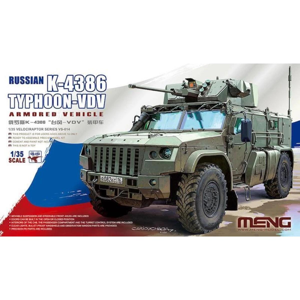 Meng Model 1/35 K-4386 Typhoon-VDV (VS-014) – Creawell